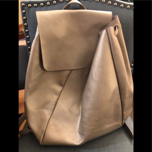 Zara | Bags | Gold Metallic Zara Backpack | Poshmark